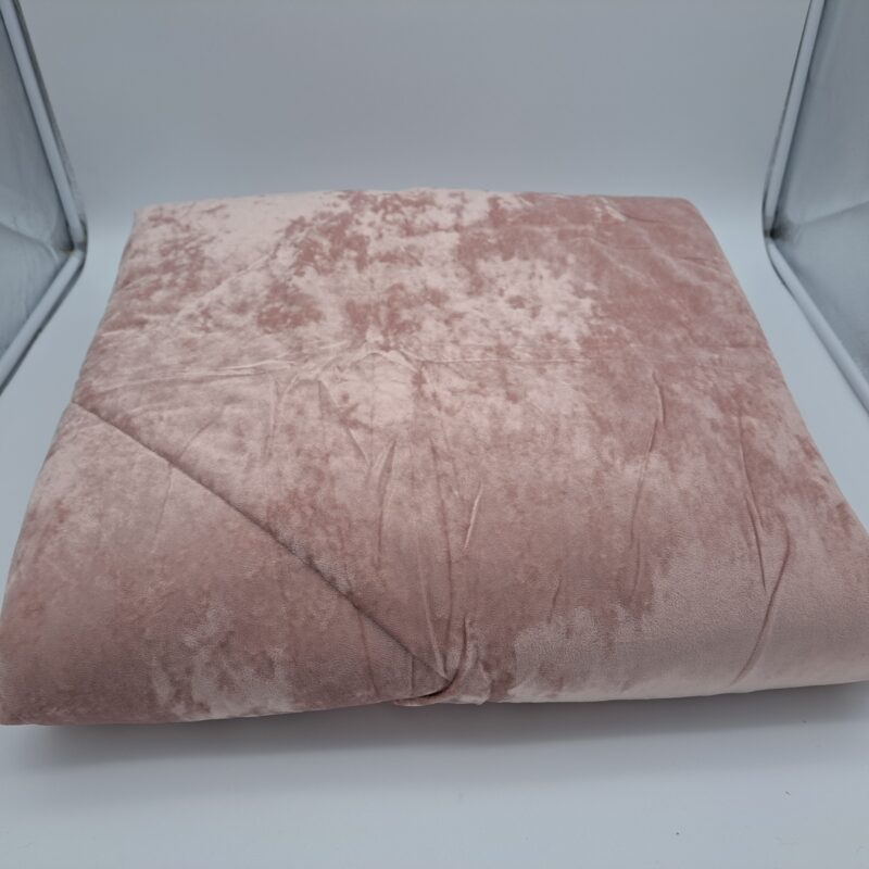 Decke Samt altrosa 150 x 200 cm - Kalle Kommt