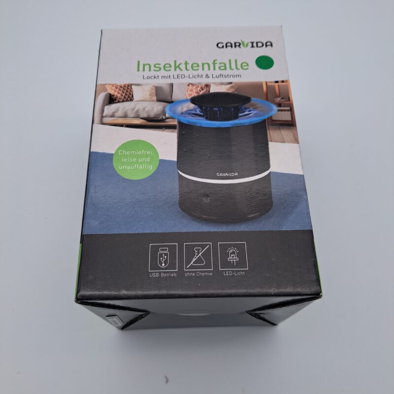 Insektenfalle Garida mit LED Licht und Luftstrom - Kalle Kommt